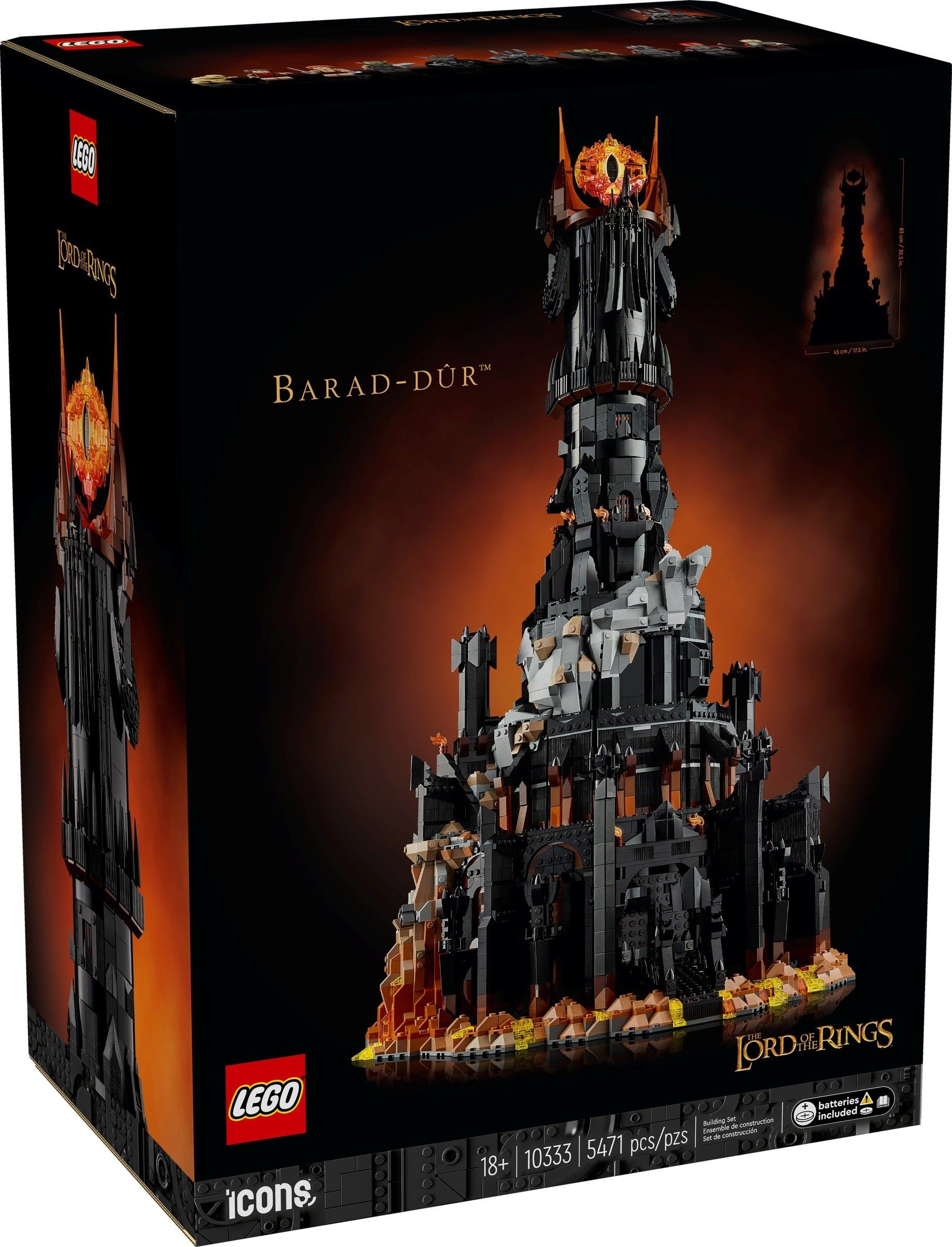 The Lord of the Rings: Barad-dûr (10333) | Compare LEGO® Set Prices ...