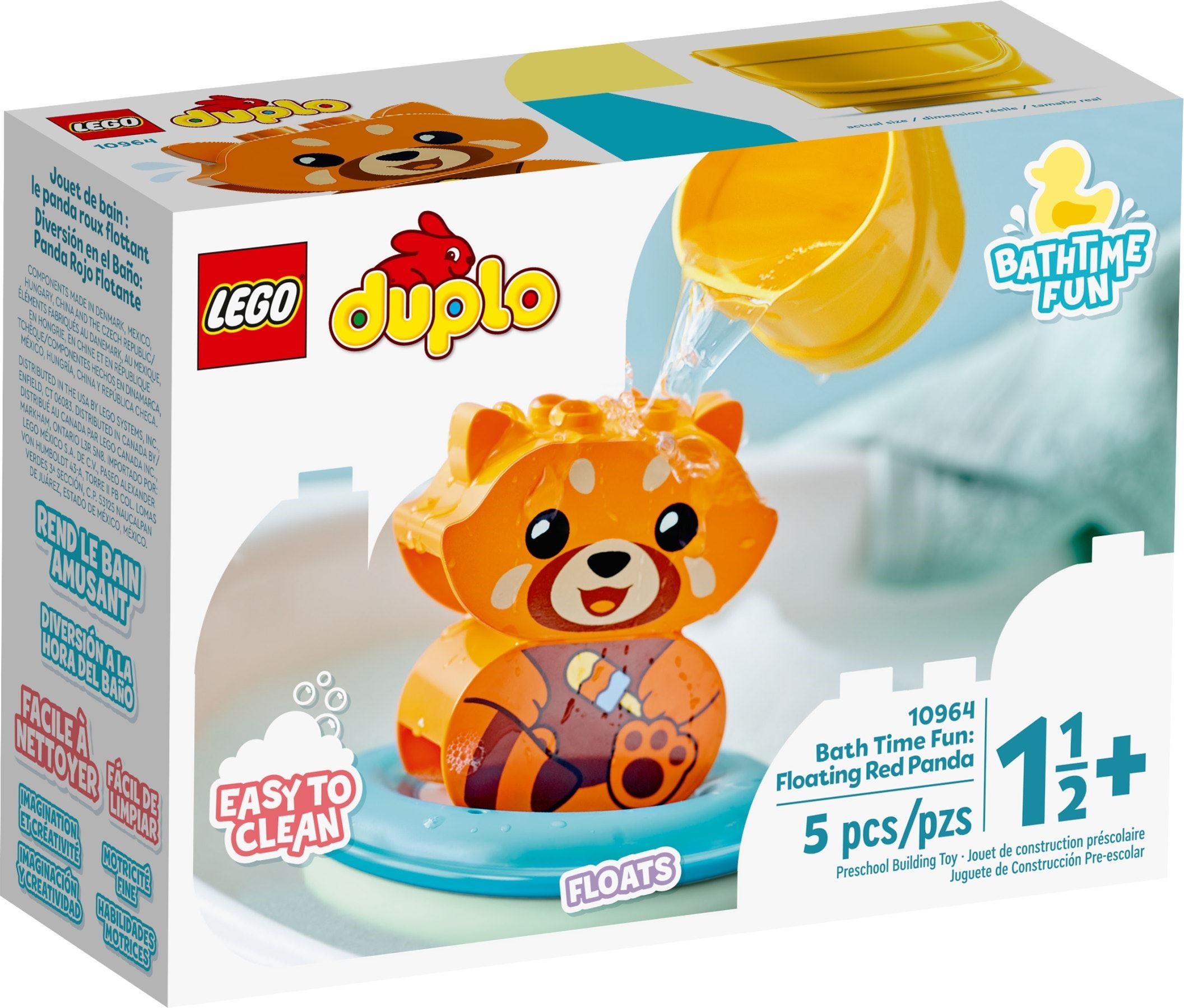 Bath Time Fun: Floating Red Panda (10964) | Compare LEGO® Set Prices ...